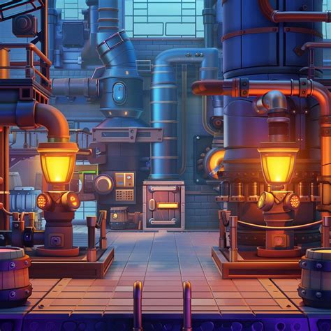 스팀펑크 공장의 25d 스타일