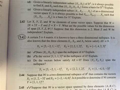 solved let x y z and w be elements of some vector space
