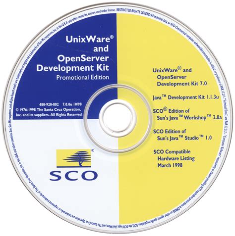 Unixware® And Openserver Development Kit Promotional Edition Sco Free Download Borrow And