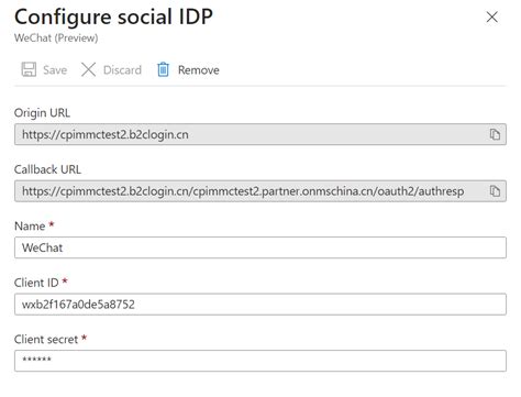 Wechat 계정으로 등록 및 로그인 설정 Azure Ad B2c Microsoft Learn