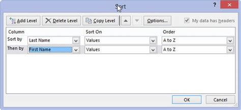 How To Sort Data Lists On Multiple Fields In Excel 2013 Dummies
