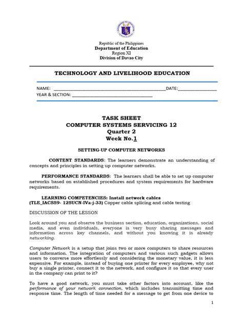 G12 Las Q2 W1a Lo1 Install Network Cables Copper Cable Splicing