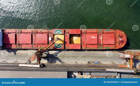 Container Cargo Freight Ship At Landmark Santos Harbor Stock Image Image Of Container Engine