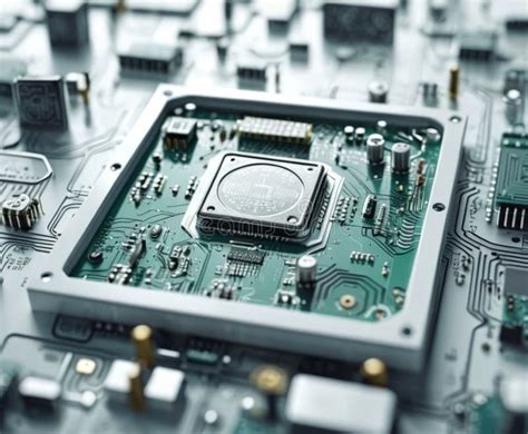 cpu chip on top computer motherboard stock illustration illustration of circuitry internet