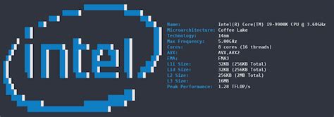 cpufetch simplistic yet fancy cpu architecture fetching tool