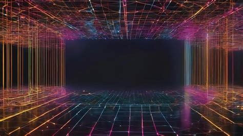 Premium Photo Connecting Dots And Lines Information Technology Data Grid