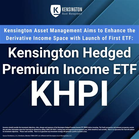 Kensington Launches Khpi Etf Kensington Asset Management Posted On