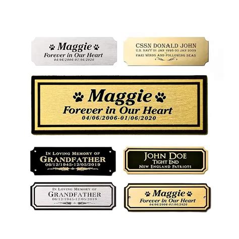 Custom Brass Name Plates Stylish Engraved Tags For Home Office