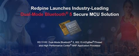 Redpine Unveils Dual Mode Bluetooth Secure MCU Solution