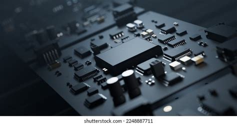 pcb 3d 그림의 중앙처리장치 스톡 일러스트 2248887711 shutterstock