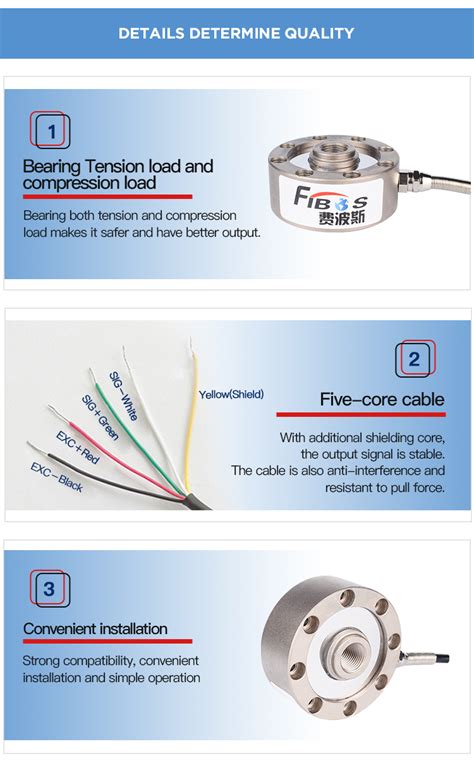Annular Load Cell Donut Force Sensor Through Hole Type Force Transducer