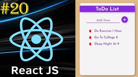 React Tutorial 20 Todo Using Props Components Mini Project Beginner To Advance Series