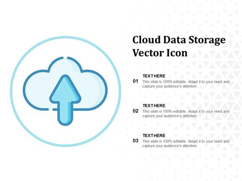 cloud data storage vector icon ppt powerpoint presentation portfolio