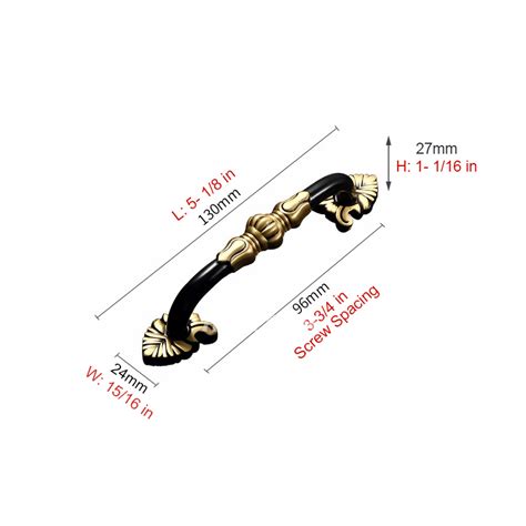 Black Gold 5 Inch Brass Cabinet Pulls Luxury Kitchen Cabinet Door