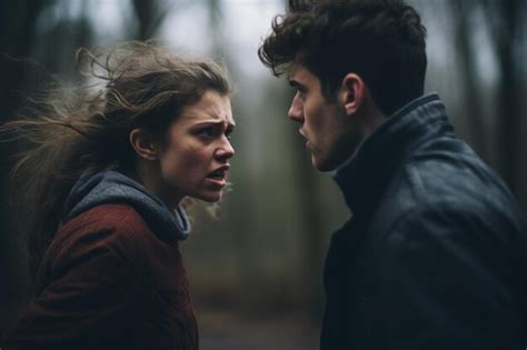 Couple Arguing And Fighting Premium Ai Generated Image