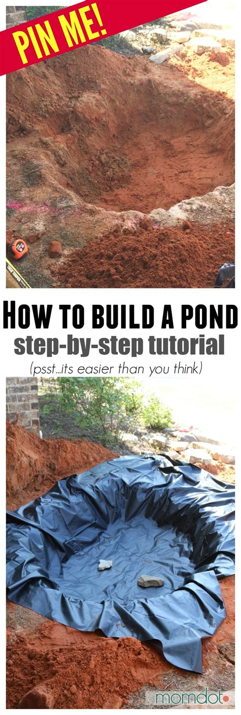 HOW TO Build A Pond Waterfall Phase Pretty EASY MomDot
