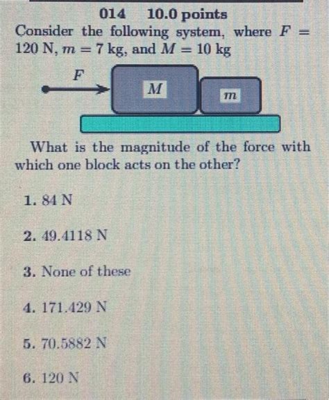 Points Consider The Following System Where Chegg