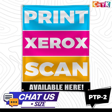 Cmyk Tarpaulin Print Xerox Scan Tarpaulin With Free Eyelet Shopee Philippines