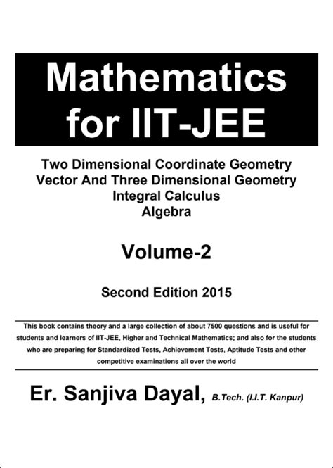Solutions For Mathematics For Iit Jee Main And Advanced Two Dimensional Coordinate Geometry