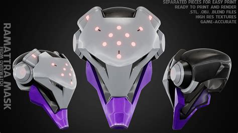 Overwatch 2 Ramattra Mask For Cosplay 3d Model 3d Printable Cgtrader