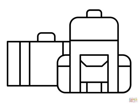 여행 가방 색칠하기