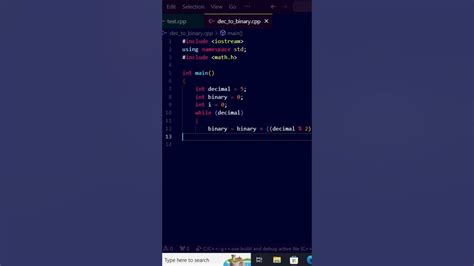 Decimal To Binary C Codes Logic Zenith Youtube