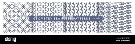 geometry seamless patternl curl semicircle design elements vector