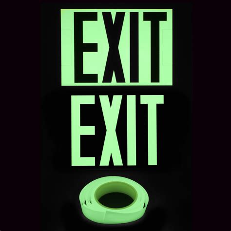 Glow In The Dark Exit Door Retrofit Kit