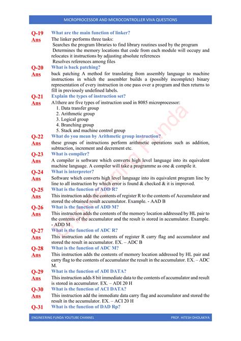 Microprocessor Microcontroller Interview And Viva Questionpdf