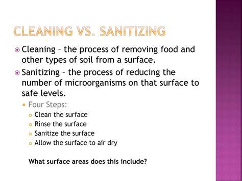 Cleaning And Sanitizing Ppt Download