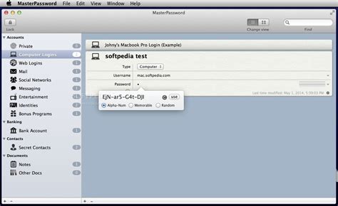 Master Password Formerly Masterpassword Download Mac Softpedia Master Password Formerly Masterpassword Download Mac Softpedia