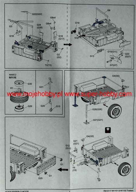 M1101 M1102 Light Tactical Trailer For Hmmwv Jltv Series Rye Field Model Rm 5117