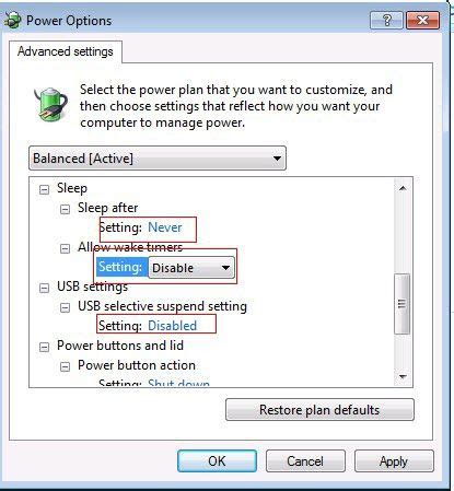 Power Setting