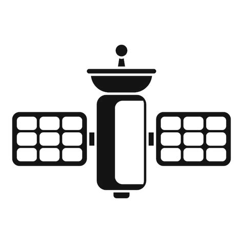 Premium Vector Space Satellite Orbiting Earth Transmitting Signals