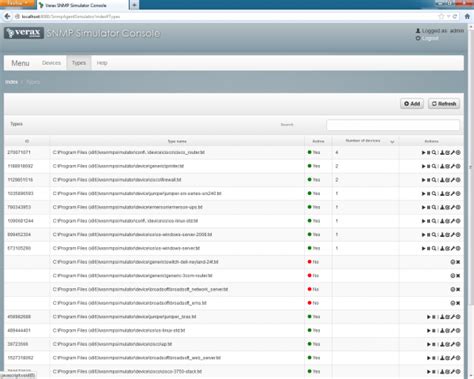 SNMP Network Simulator Verax Systems
