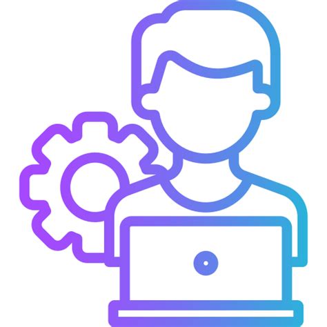 Software Engineer Generic Gradient Outline Icon
