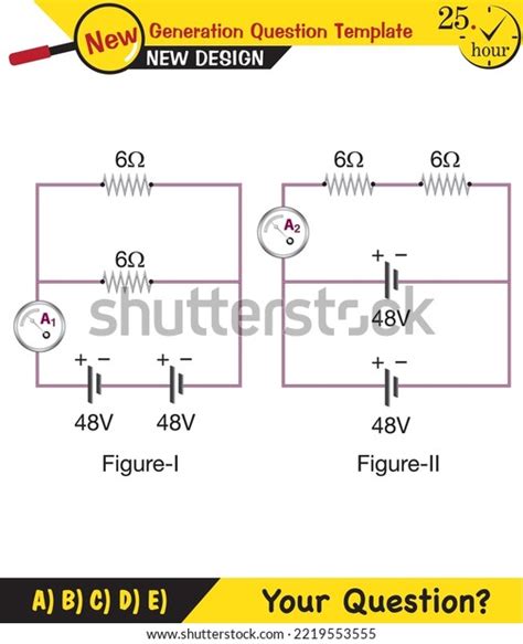 Physics Lecture Notes Simple Electrical Circuits Stock Vector Royalty Free