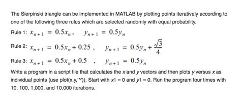 The Sierpinski Triangle Can Be Implemented In Matlab