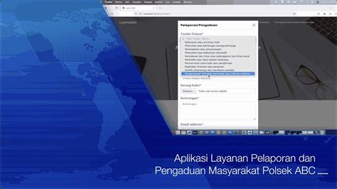 tonton demo source code aplikasi layanan pelaporan pengaduan masyarakat