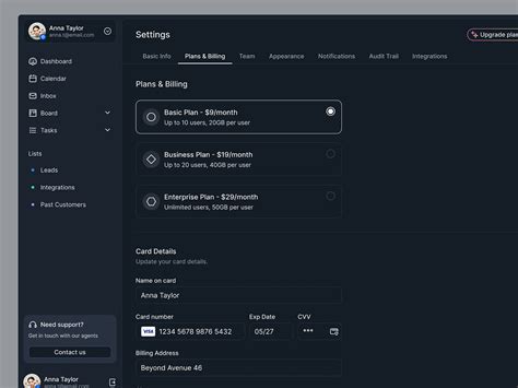 Billing Ui Designs Themes Templates And Downloadable Graphic Elements On Dribbble