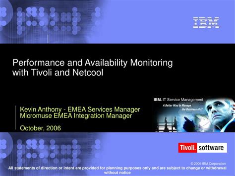Ppt Performance And Availability Monitoring With Tivoli And Netcool Powerpoint Presentation