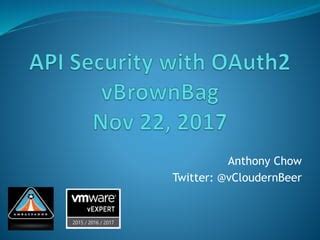 Api Security With O Auth PPT