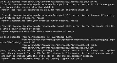Error This File Was Gener Ated By An Older Version Of Protoc Which Is