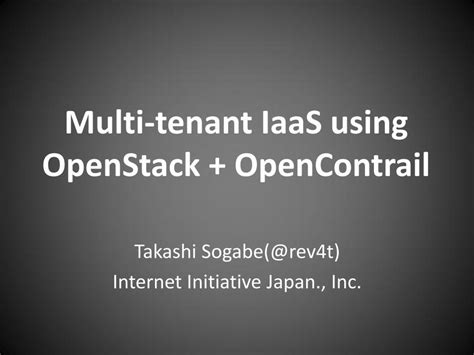 pdf multi tenant iaas using openstack · pdf filemulti tenant iaas