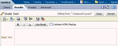 Using A Presentation Variable In A Static Text View Rakesh Patil Obiee Developer