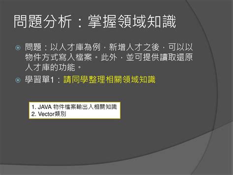 王豐緒 銘傳大學資訊工程學系 問題：java 物件檔輸出入 Ppt Download