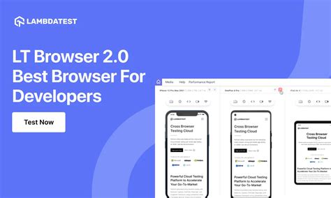 Lt Browser The Best Browser For Developers To Build Test And Debug