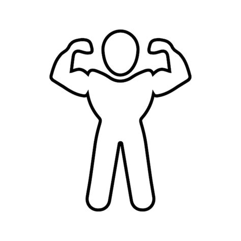 Premium Vector Fitness Gym Healthy Outline Icon Line Art Vector