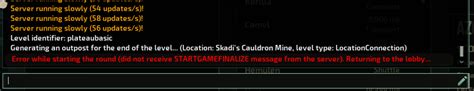 Startgamefinalize Error Kicking Specific Vpn Using Player To Lobby