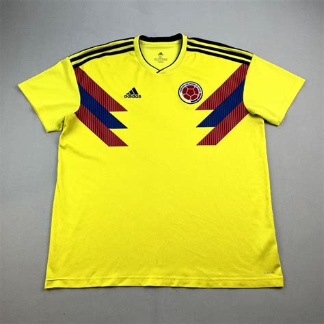 Adidas Colombia Soccer Jersey Xl Yellow Adidas 2018 Fifa World Cup
